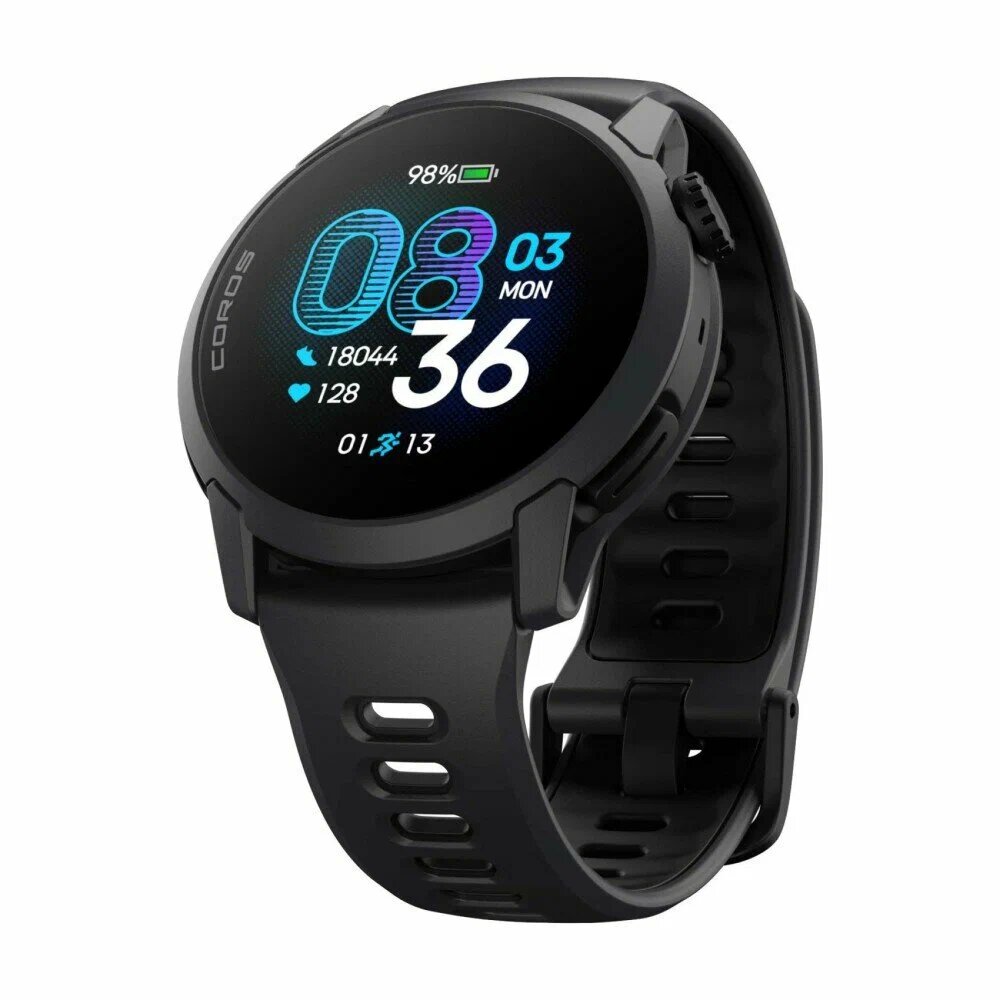 Умные спортивные часы Coros Pace 4 Black Silicone с AMOLED-экраном — фото 1