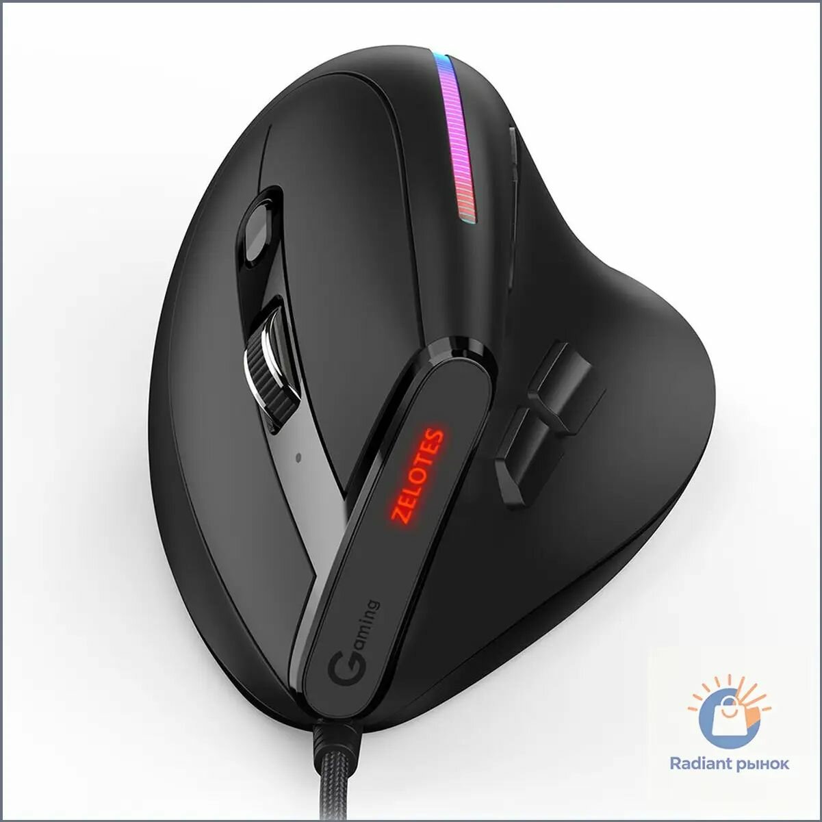 Milochic Игровая мышь проводная T-50, черный