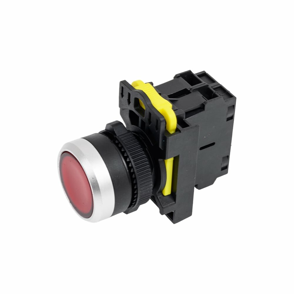 Кнопка ANDELI LA115-A5-01BND/4 1НЗ красный AC220V (LED) ADL10-257