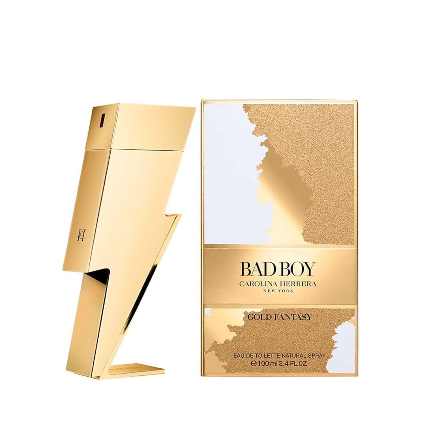 Carolina Herrera Bad Boy Gold Fantasy 100 мл туалетная вода мужская, восточные, древесные