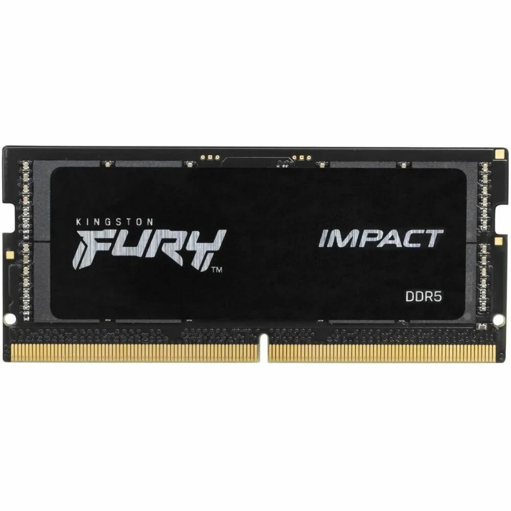 Оперативная память Kingston Fury Impact, DDR5, 16Gb (1x16Gb), 6000MHz, CL38, ECC SO-DIMM