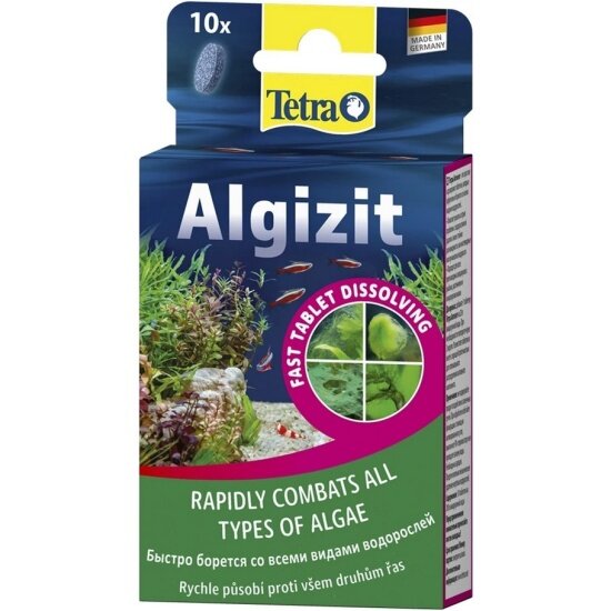 Препарат от сильного обрастания водорослями Tetra Algizit 10 таблеток