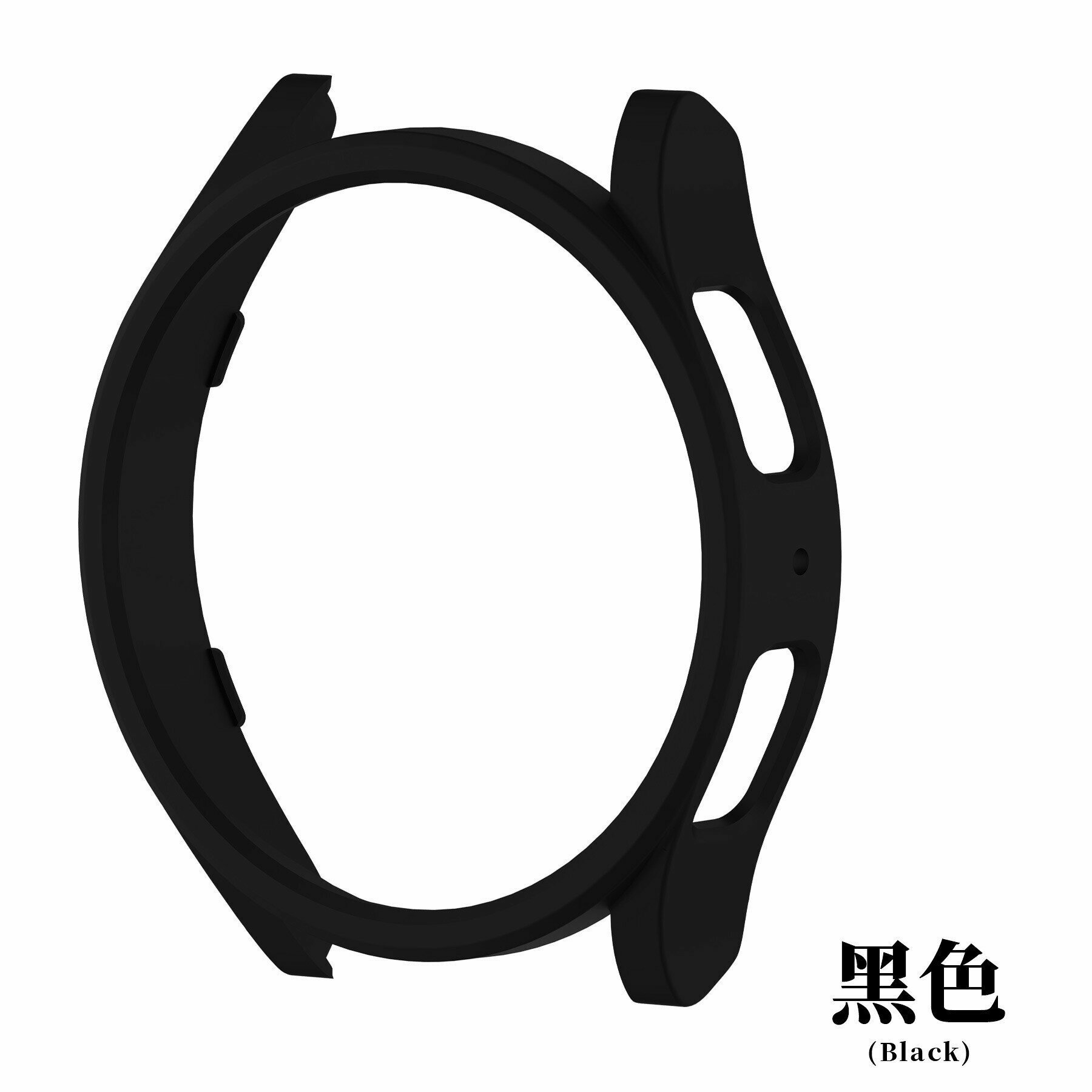 Черный ПК чехол для часов Samsung Galaxy Watch 6 Classic 43 мм с антицарапинным покрытием и полной защитой