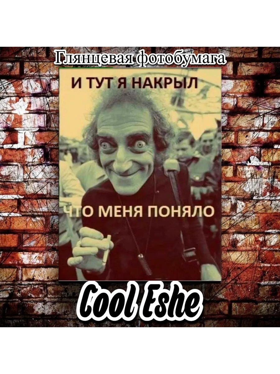 Постер "И тут я накрыл, что меня поняло" А3