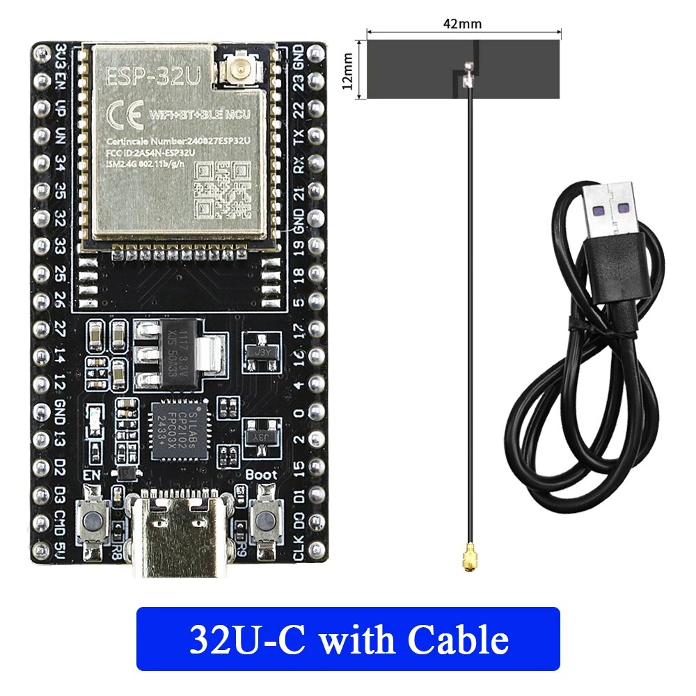 ESP32-32D ESP32-32U плата разработки 10pcs, 32U-C IPEX Cable