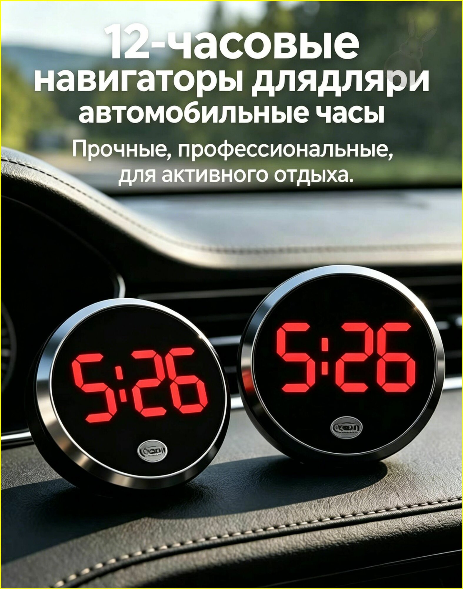 Автомобильная электроника Светодиодные цифровые сенсорные часы