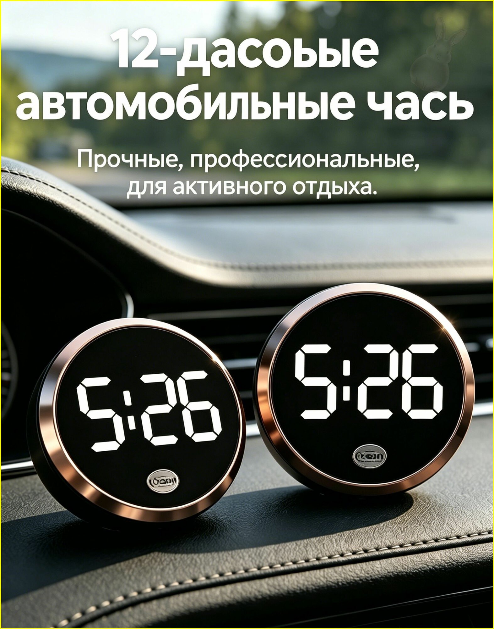 Автомобильная электроника Светодиодные цифровые сенсорные часы
