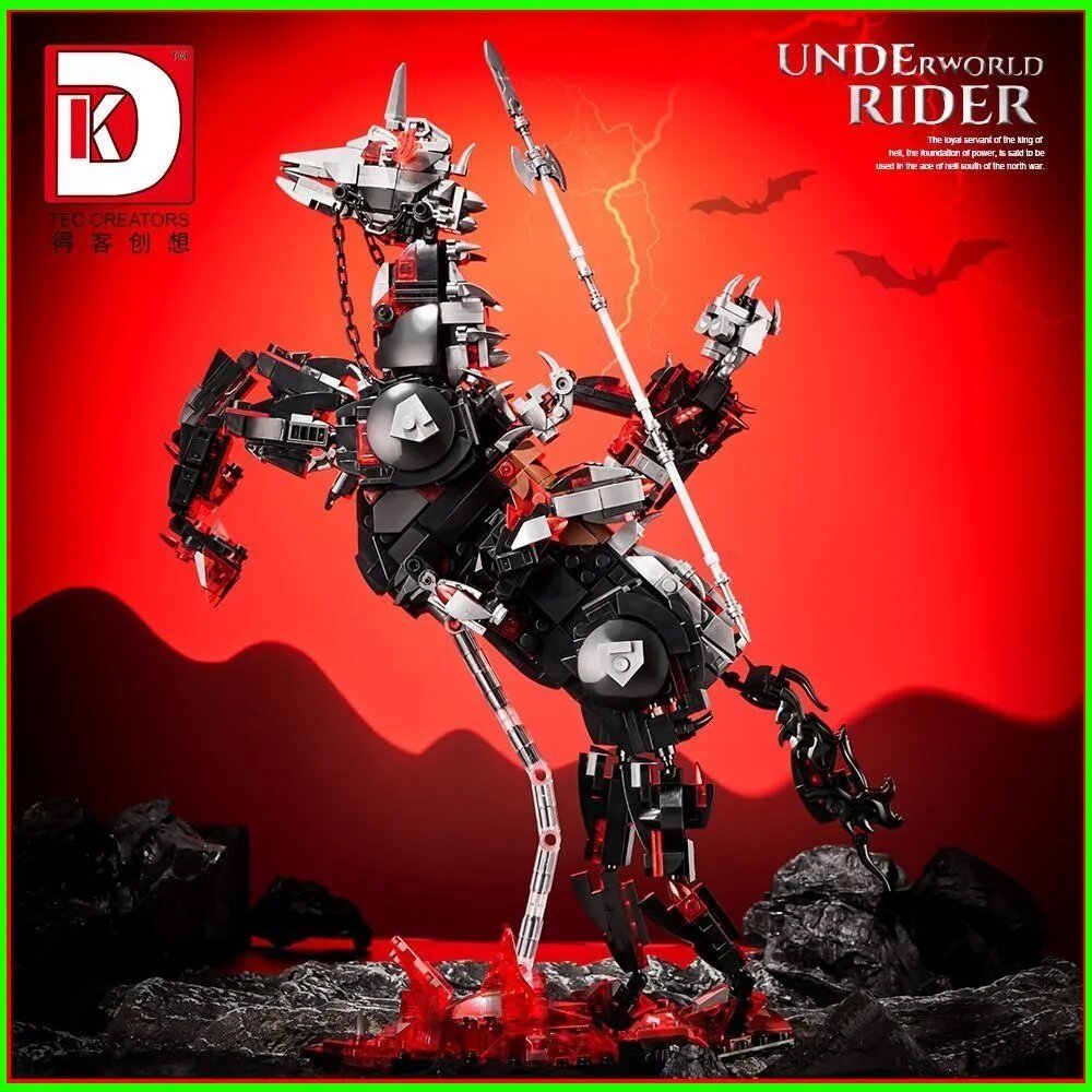 Конструктор TEC CREATORS Underworld Rider, сборная модель, персонажи и супергерои, пластиковый