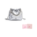 Сумка Sanrio, фактура стеганая, серебристый