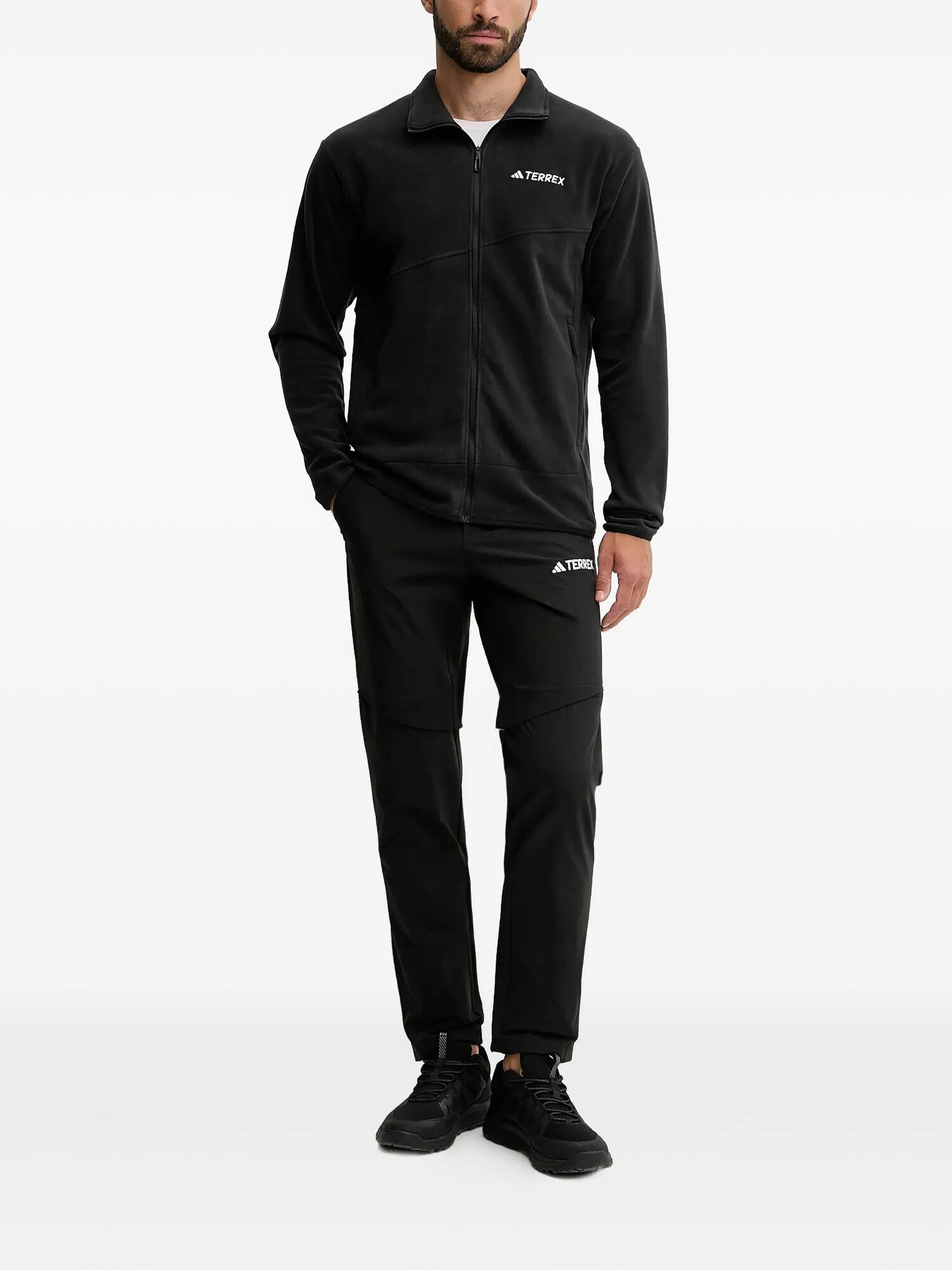 Брюки adidas Terrex Multi zip-off trousers, размер L, черный — фото 1