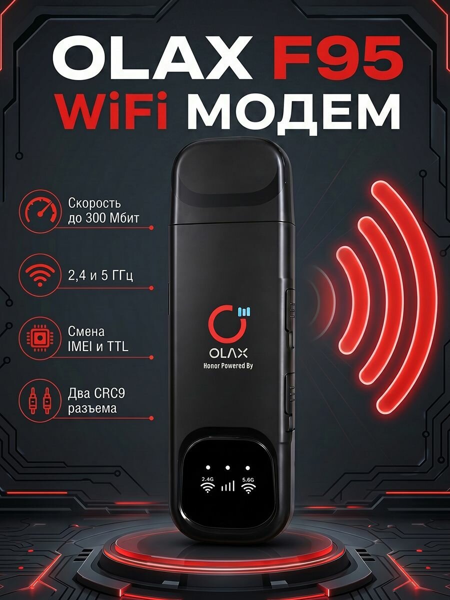USB модем 4G для интернета с сим картой F95 с раздачей WiFi