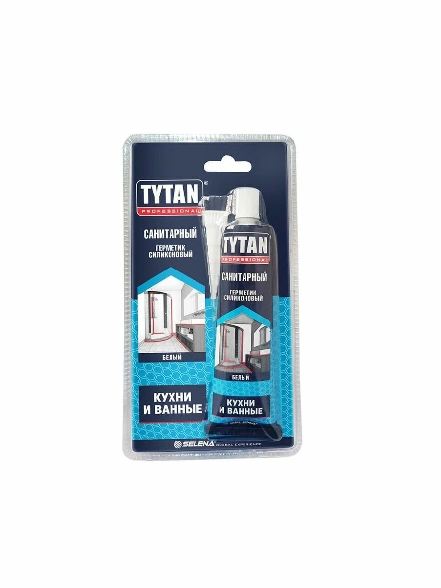 Герметик силиконовый санитарный Tytan Professional прозрачный 85 мл