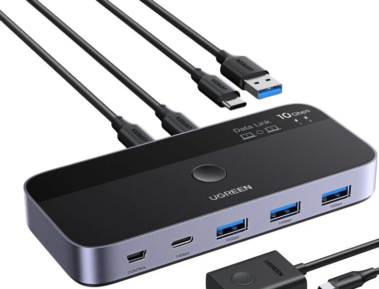 KVM-переключатель Ugreen CM691 черный