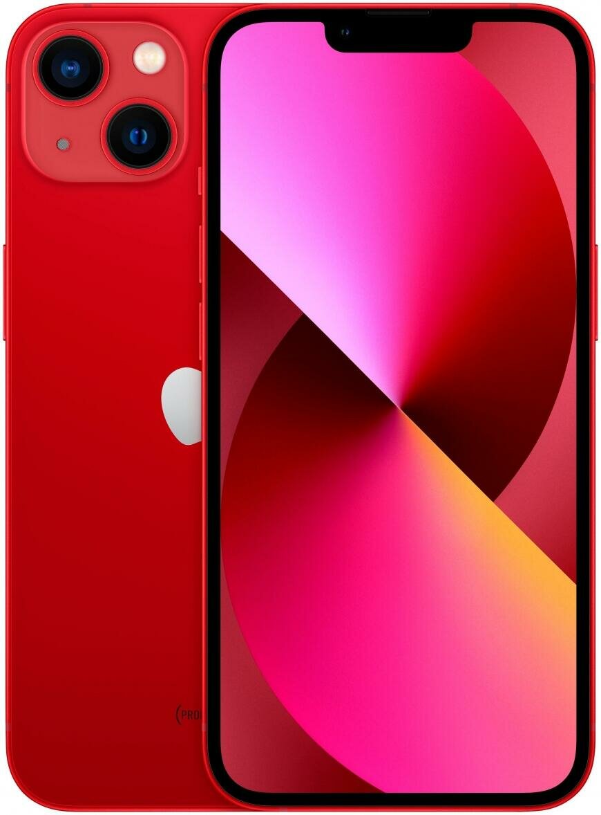 Смартфон Apple iPhone 13, 4/512Gb, Nano SIM+eSIM, (PRODUCT)RED (Красный)