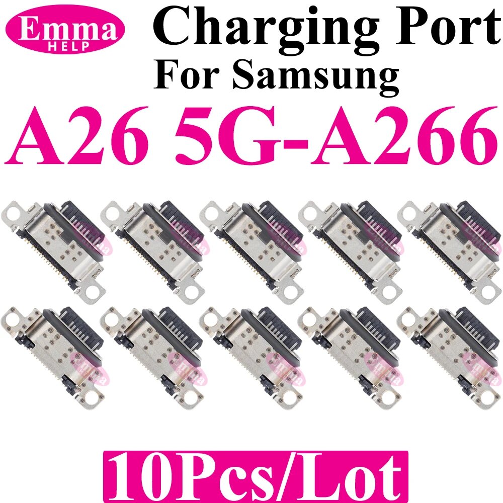 10 шт. оригинальный порт зарядки для Samsung A73 A72 A56 A55 A54 A53 A52s A52 A36 A35 A34 A33 A26 A25 A23 A16 A15 A14 A06 A05s A04s