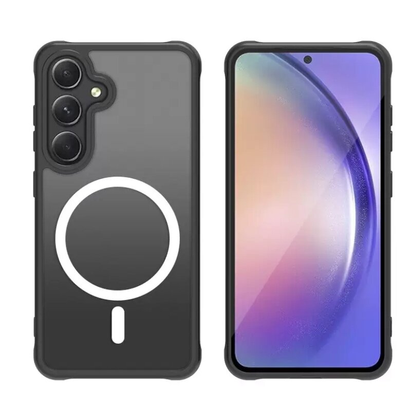 Чехол Creative Case для Samsung S24 (Самсунг С24) магнитный, совместимый с MagSafe (магсейф), противоударный