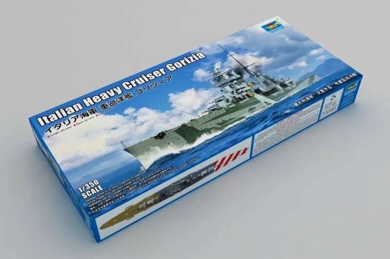 Trumpeter 05349 1:350 Итальянский тяжелый крейсер Gorizia сборная модель корабля