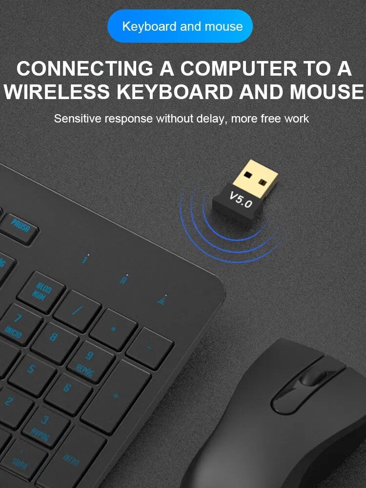 USB-адаптер Bluetooth 5.0 для ПК и аудиосистем