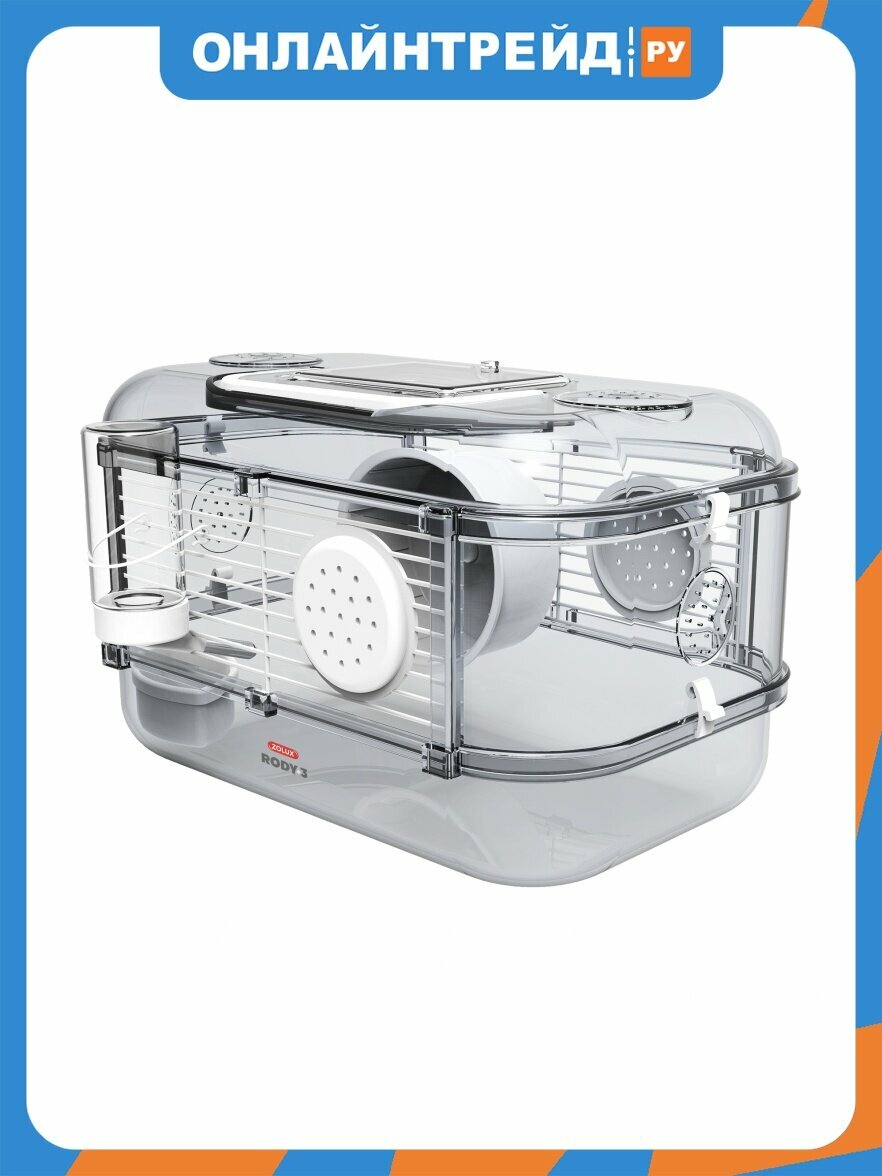 Клетка для грызунов Zolux Rody 3 Mini, 33x21x18 см, белый
