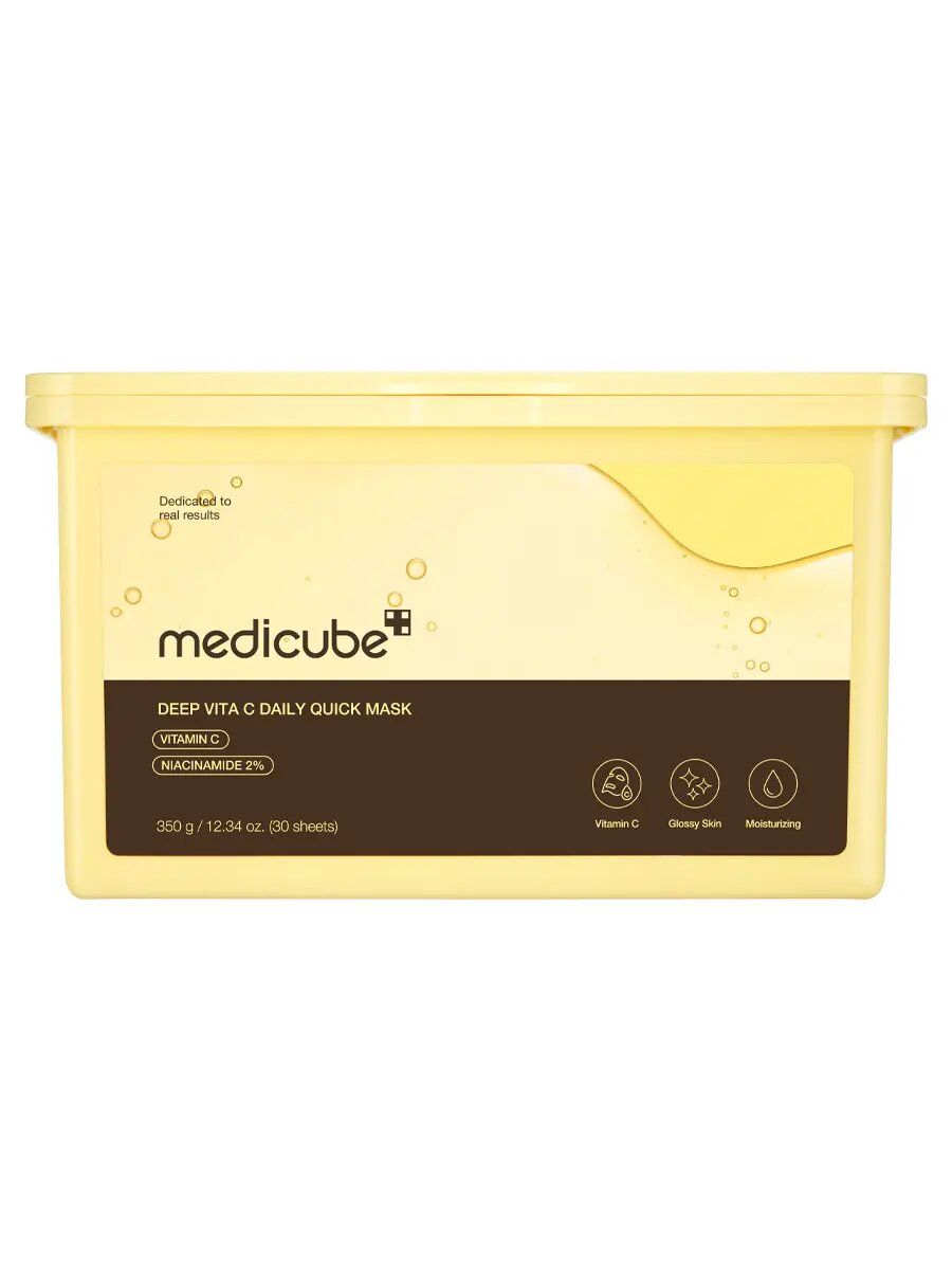 Medicube Осветляющие маски с витамином С против пигментации Deep Vita C Daily Quick Mask 30 шт
