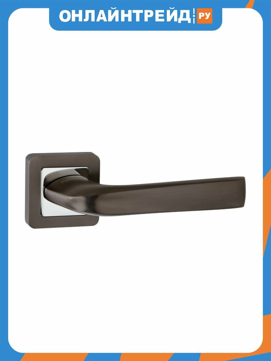 Ручка раздельная Punto K. QR52. SATURN (SATURN QR) GR/CP-23 графит/хром