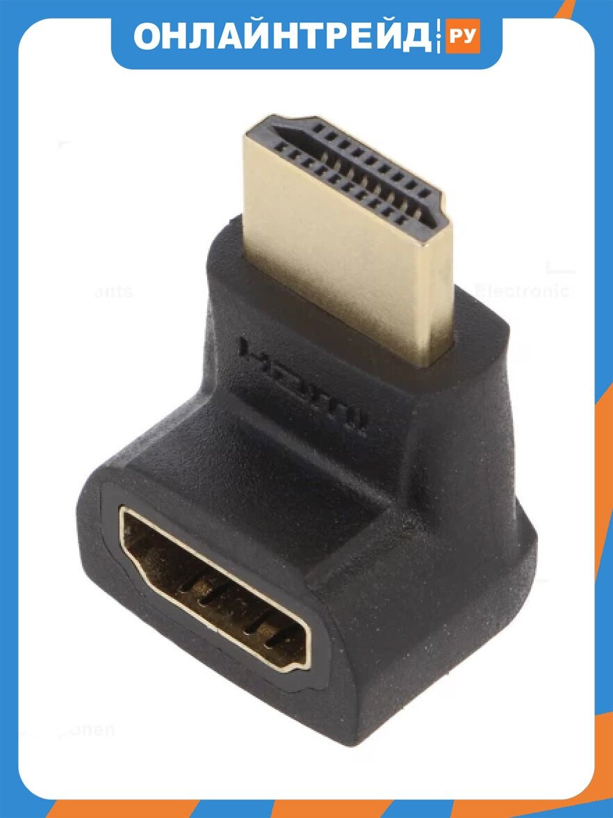 Адаптер-переходник Vention HDMI v2.0 19M/19F угол 270 (AINB0)