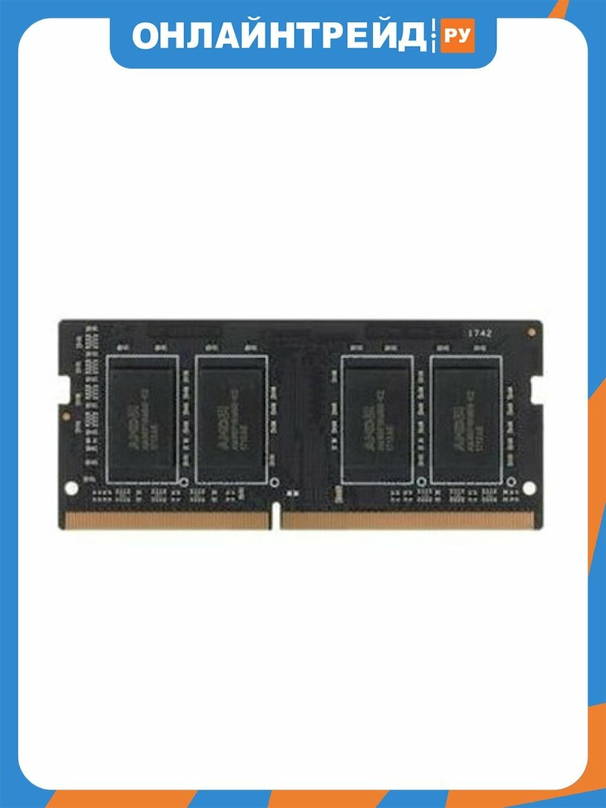 Оперативная память Amd SO-DIMM DDR4 8Gb 2133MHz pc-17000 R7 Performance Series Black CL15 1.2V (R748G2133S2S-U)