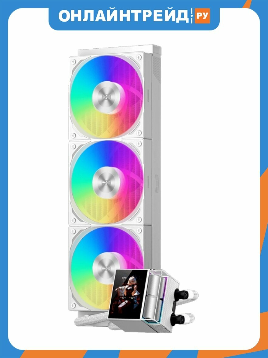 СВО для процессора Pccooler DS360 ARGB Display WH (DS360-WHAWXY-GL)