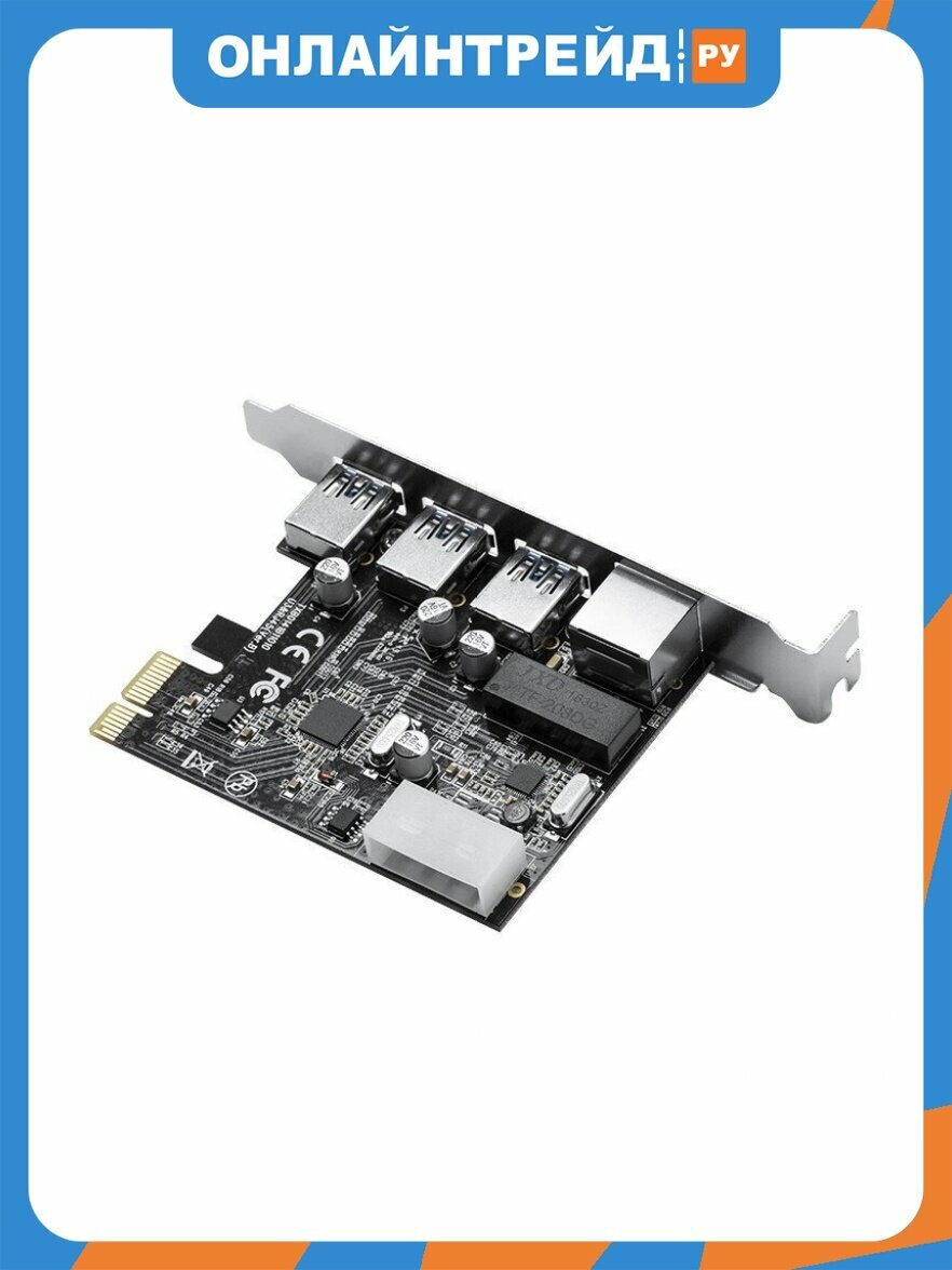 Плата расширения PCI-E Orico PNU-3A1R черный