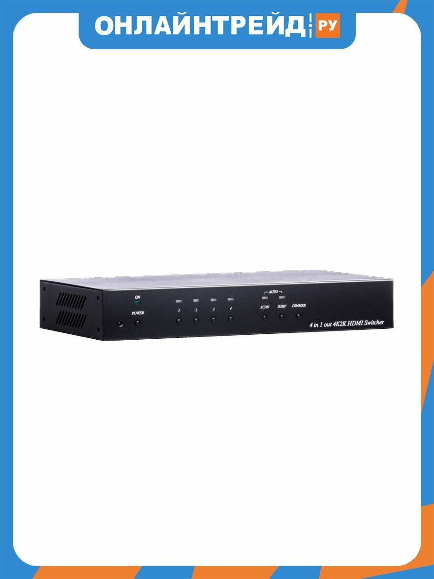 Коммутатор сигнала HDMI (4 входа /1 выход) c поддержкой HDMI 2.0 Sc&t HS04-4K6G