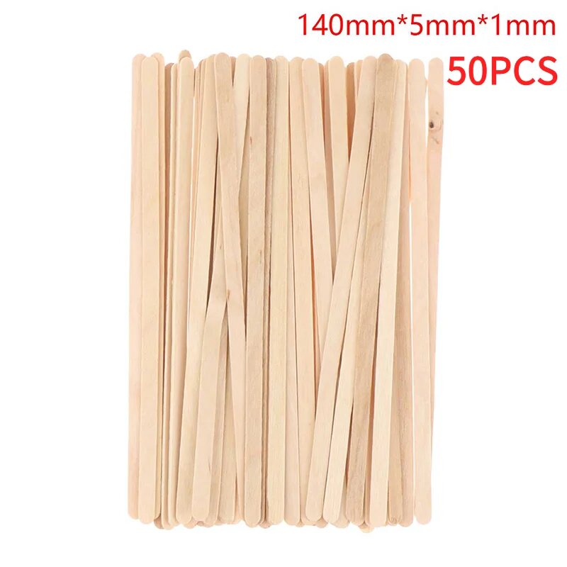 Одноразовые деревянные кофейные палочки Бежевый, 140mm-50PCS