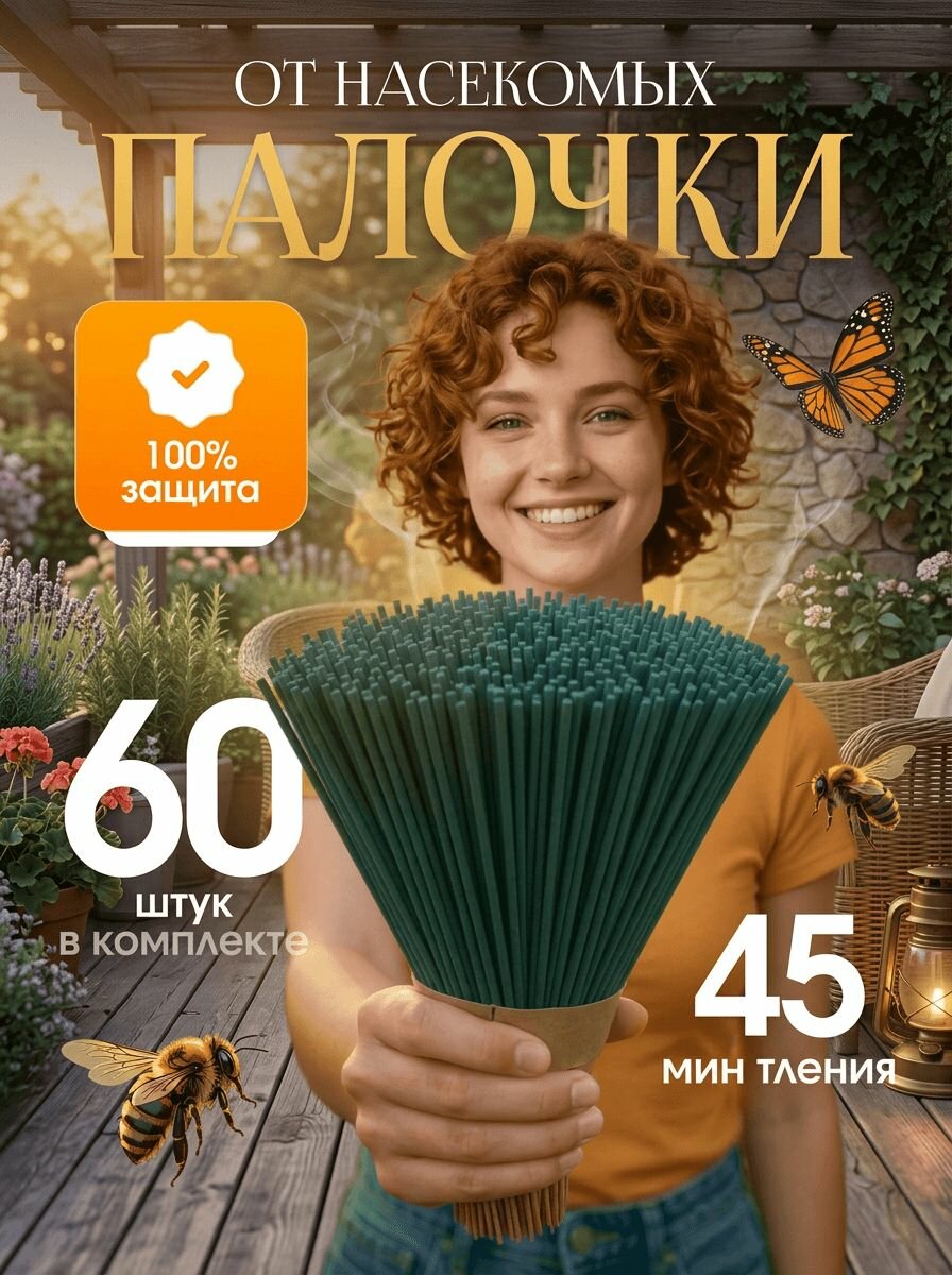 Палочки ароматические от комаров и мошек / антимоскитная защита от насекомых