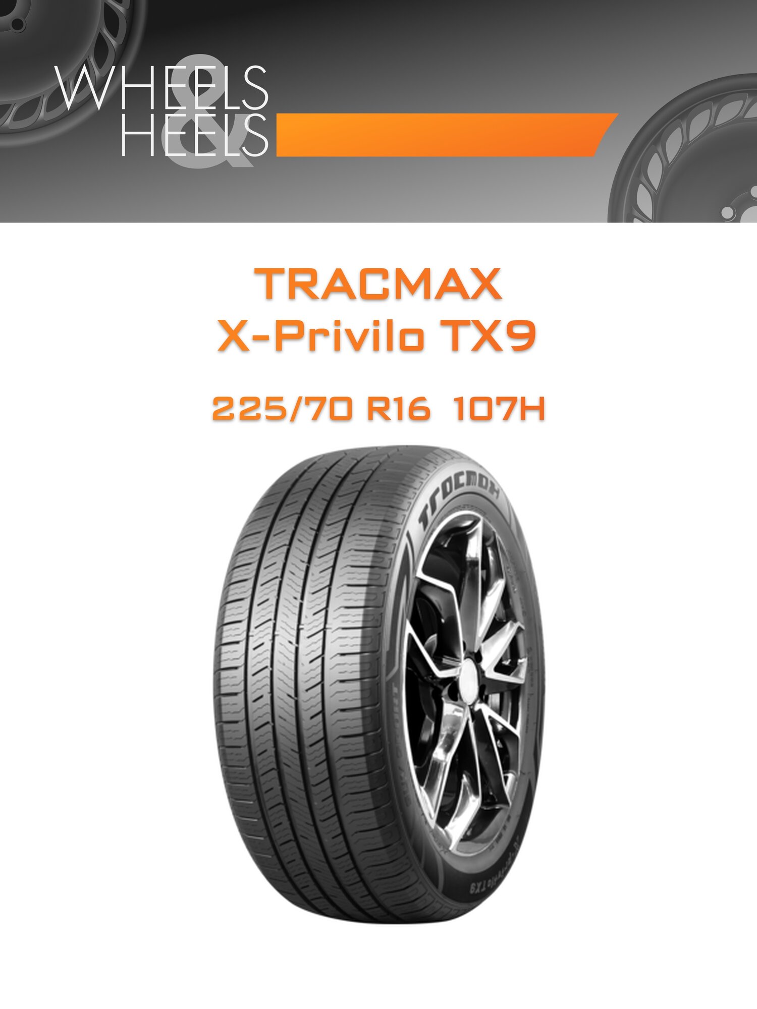 Шина автомобильная Tracmax X-Privilo TX9 225/70 R16 107H XL SUMMER, летняя, универсальная