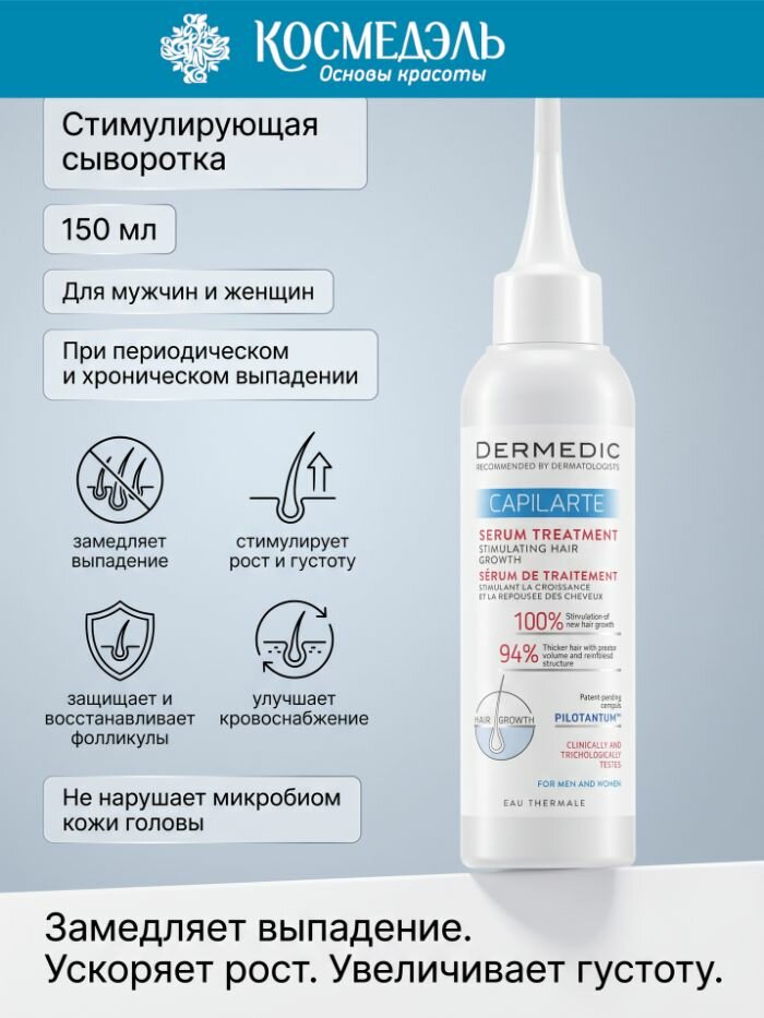 Dermedic Сыворотка стимулирующая рост волос Капиларте, 150 мл (Capilarte)