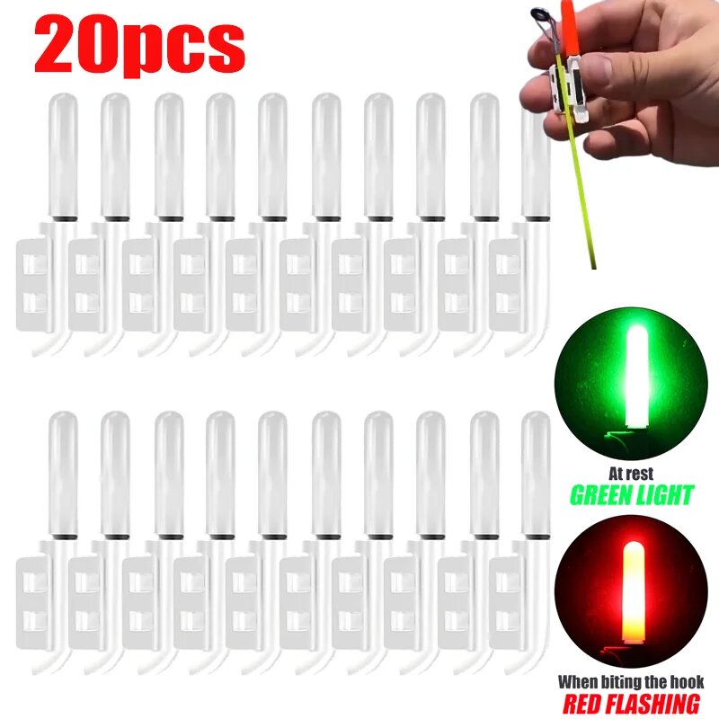 Электронные поплавки для рыбалки, White-20pcs