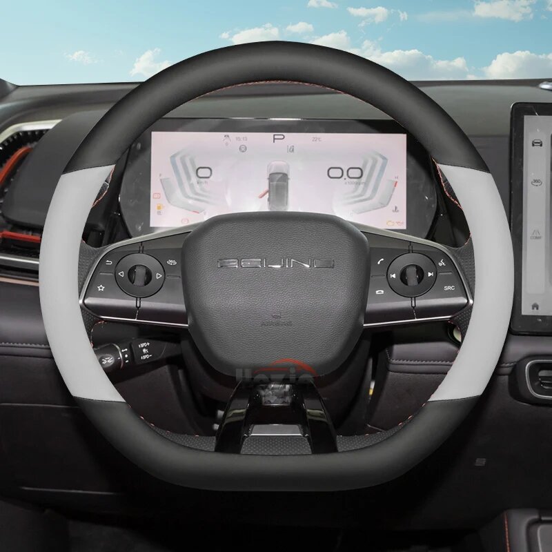 Руль BAIC X55 U5 Plus X7 2023-2025, D type black white