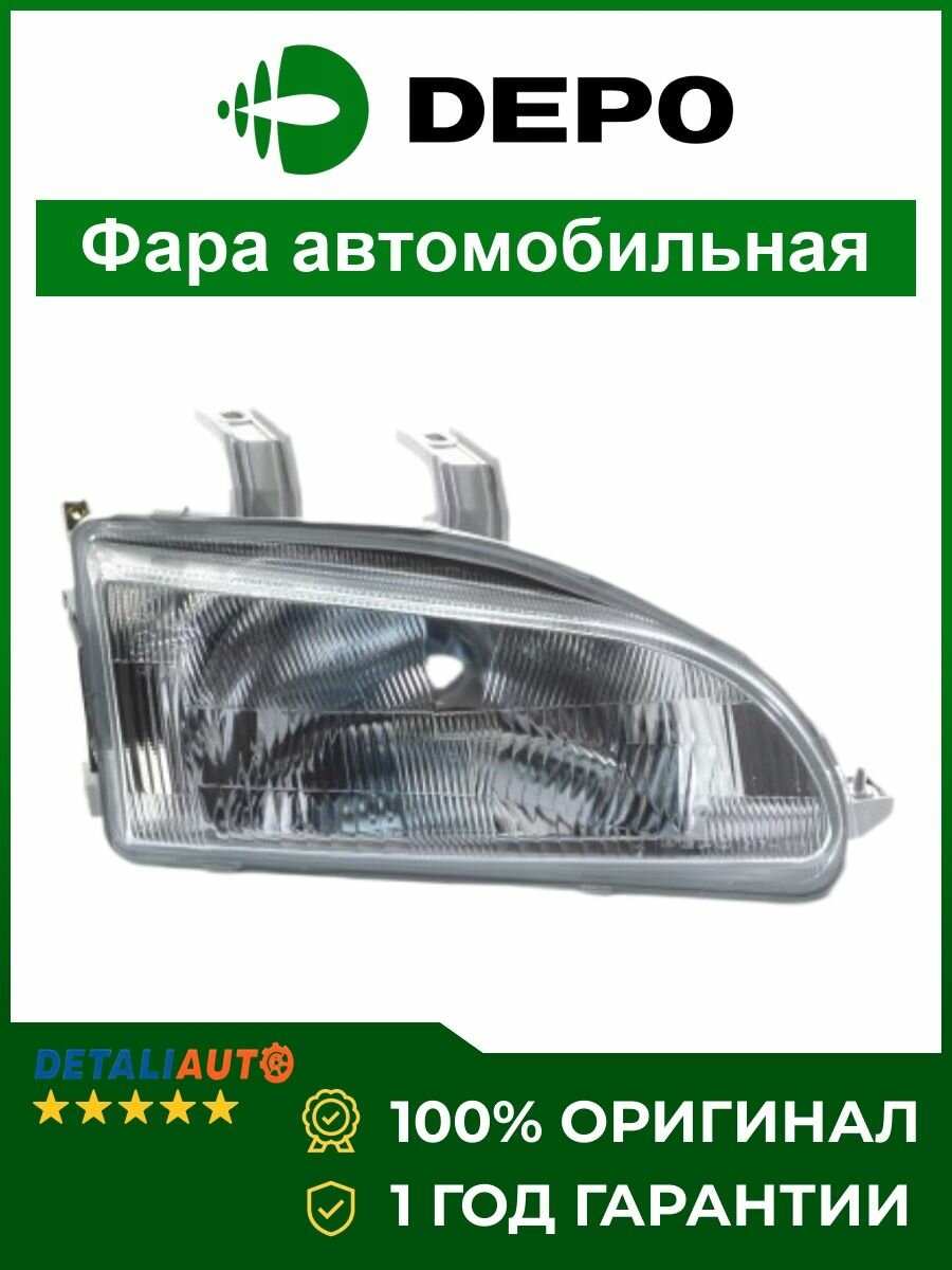 Фара правая для Honda Civic EG 1992-1995, Хонда Цивик EG фара правая DEPO 217-1111R-LD-E, oem 33100SR3B01