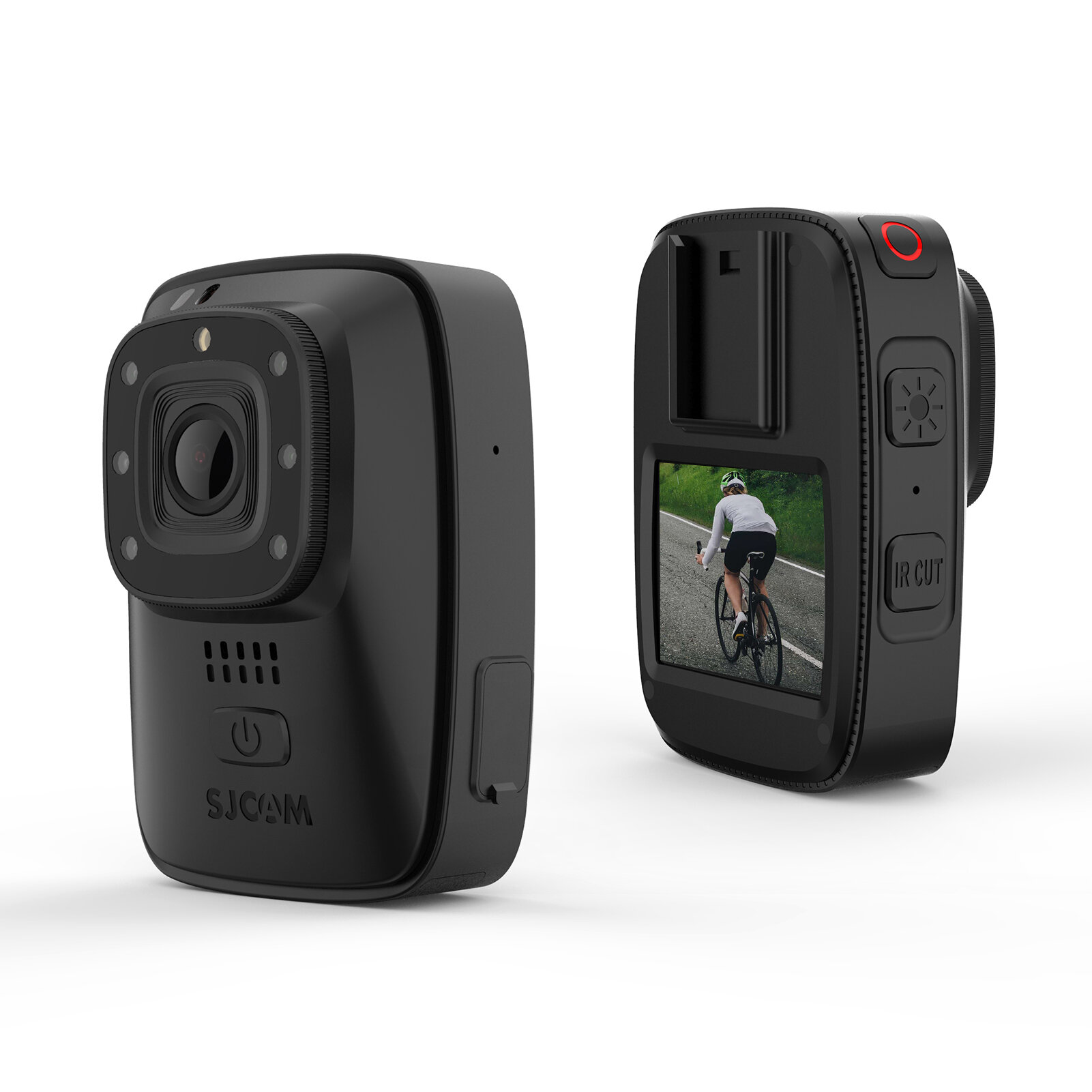 SJCAM A10 4K/24FPS носимая нательная камера портативная WiFi видеокамера 2.0-дюймовый сенсорный ЖК-экран 140 широкоугольный объектив IP65 водонепроницаемый ночное видение два микрофона встроенный аккумулятор с задними зажимами
