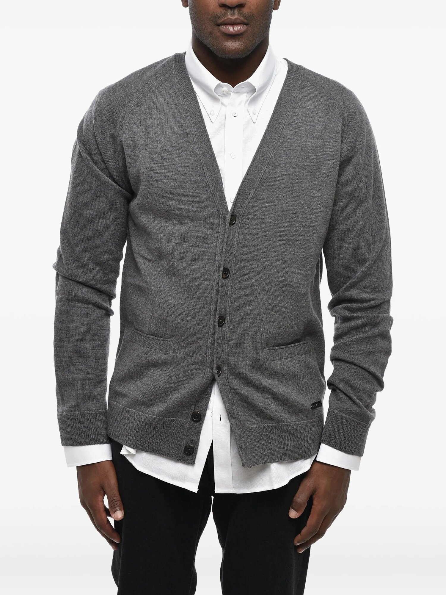 Кардиган DSQUARED2 Patch-pocket V-neck cardigan