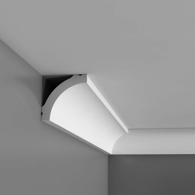 Карниз Гладкий Orac Decor CB521 Д200xШ5xВ5 см Лепнина из Дюрополимера / Орак Декор.