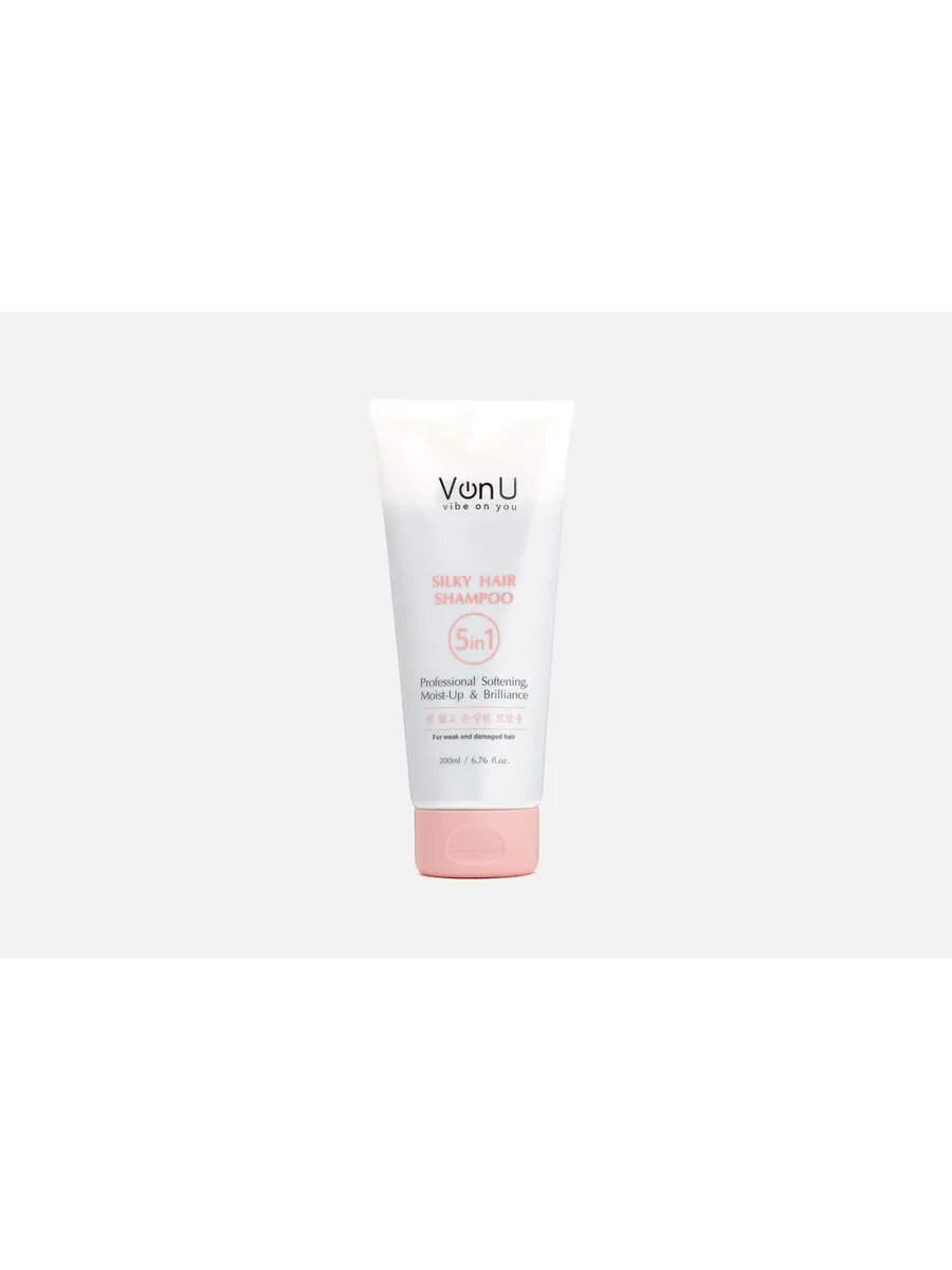 VON U Silky Hair Shampoo Шампунь для ослабленных и по 200мл