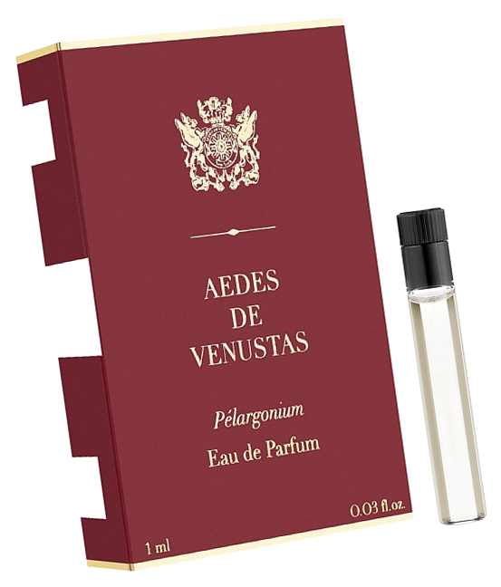 Миниатюра аромата Aedes De Venustas Pelargonium 1 мл для женщин и мужчин - Пеларгония