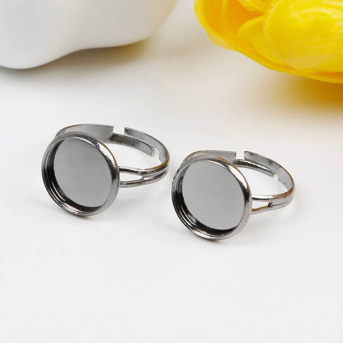 Металлические заготовки для колец Beadia, 10 шт.