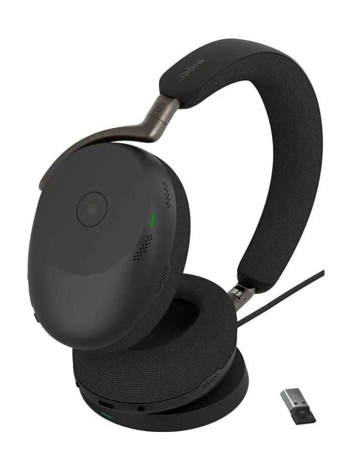 Гарнитура беспроводная Jabra Evolve 3 85 MS 38599-999-989 Link390a, black, WLC Chrg