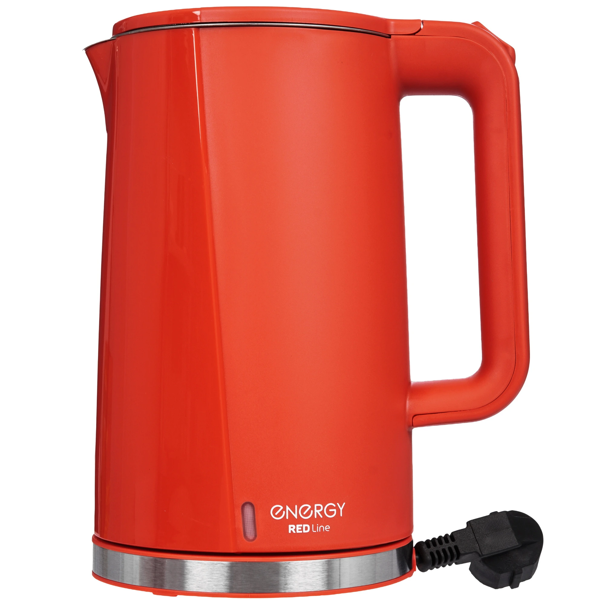 Чайник ENERGY E-208 164149, красный, двойные стенки, блокировка без воды, 1,7л