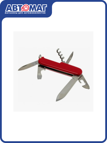 Нож перочинный VICTORINOX Tourist, 84 мм, 12 функций, красный,0.3603