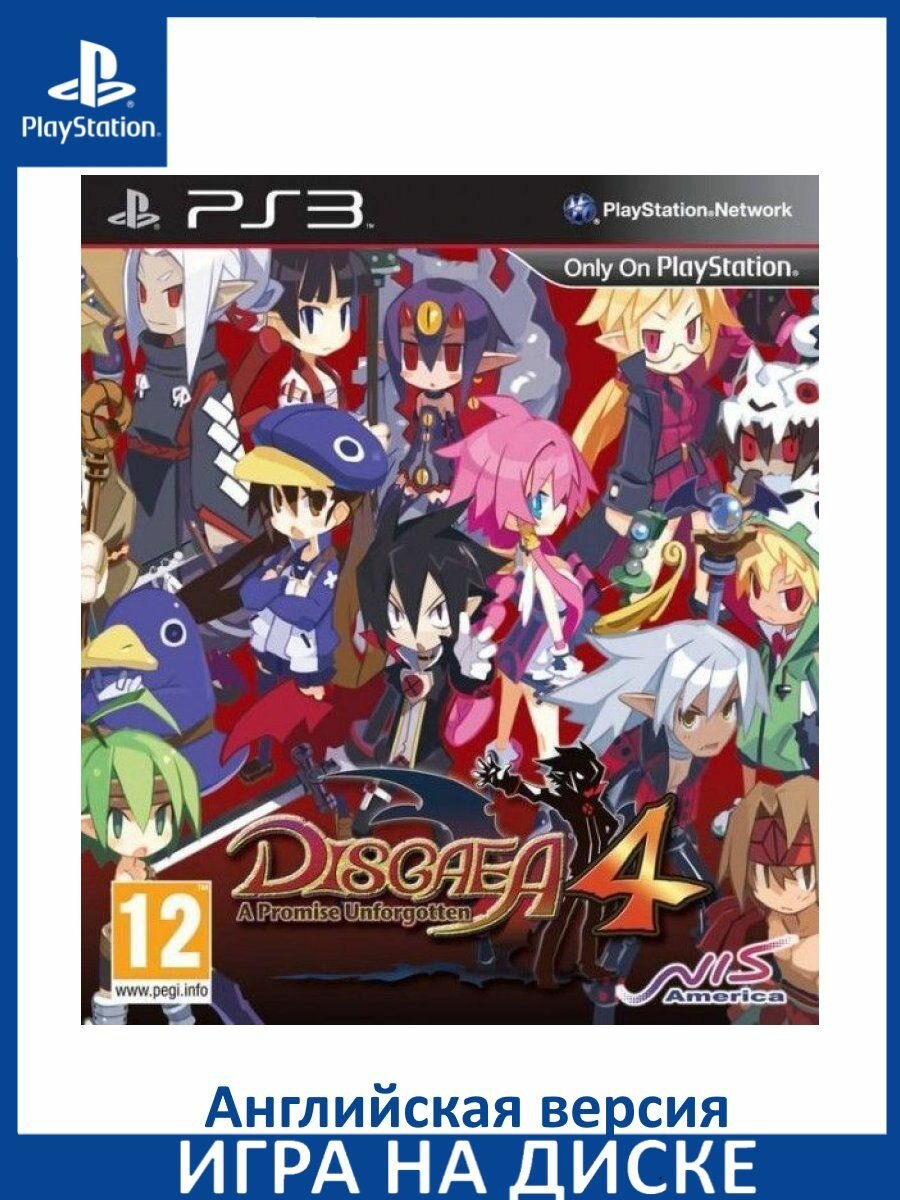 Игра Disgaea 4: A Promise Unforgotten PS3 Диск на PlayStation 3 Английская версия