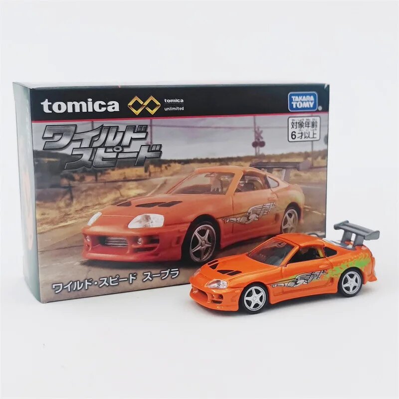 TOMY Initial D Toyota Supra оранжевый
