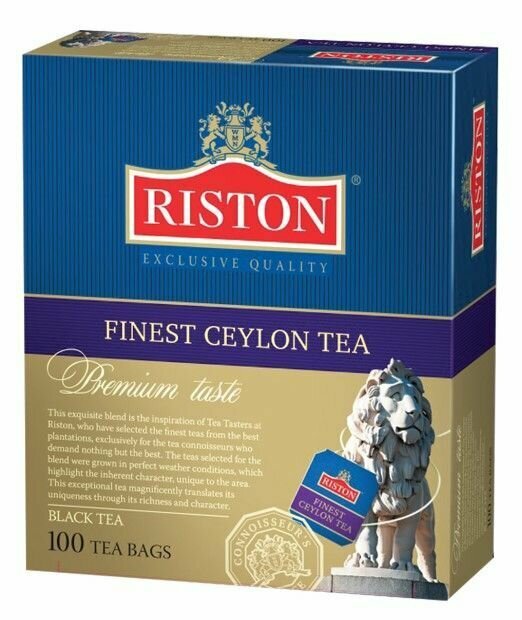 Riston Чай черный Finest, 100 пакетиков по 1,5 г/