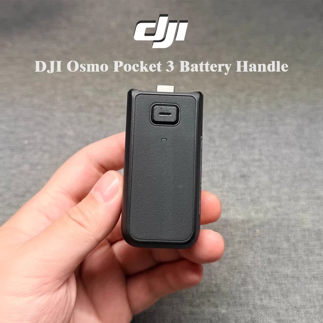 Б/у, состояние 99% новое DJI Osmo Pocket 3 Ручка для работы от аккумулятора чёрный
